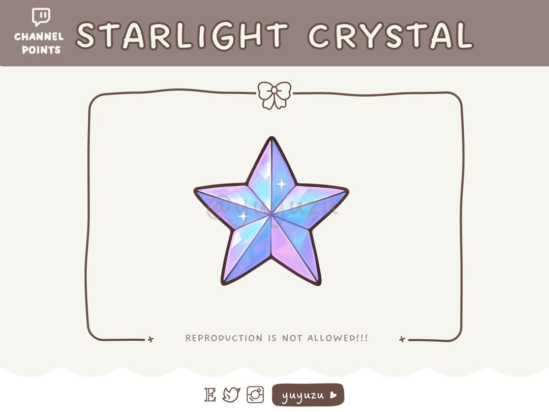 Starlight Crystal | Emote | Channel Points | Twitch, Youtube, Discord ...