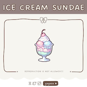 Ice Cream Sundae Emote | Channel Points | Twitch, Youtube, Discord ...