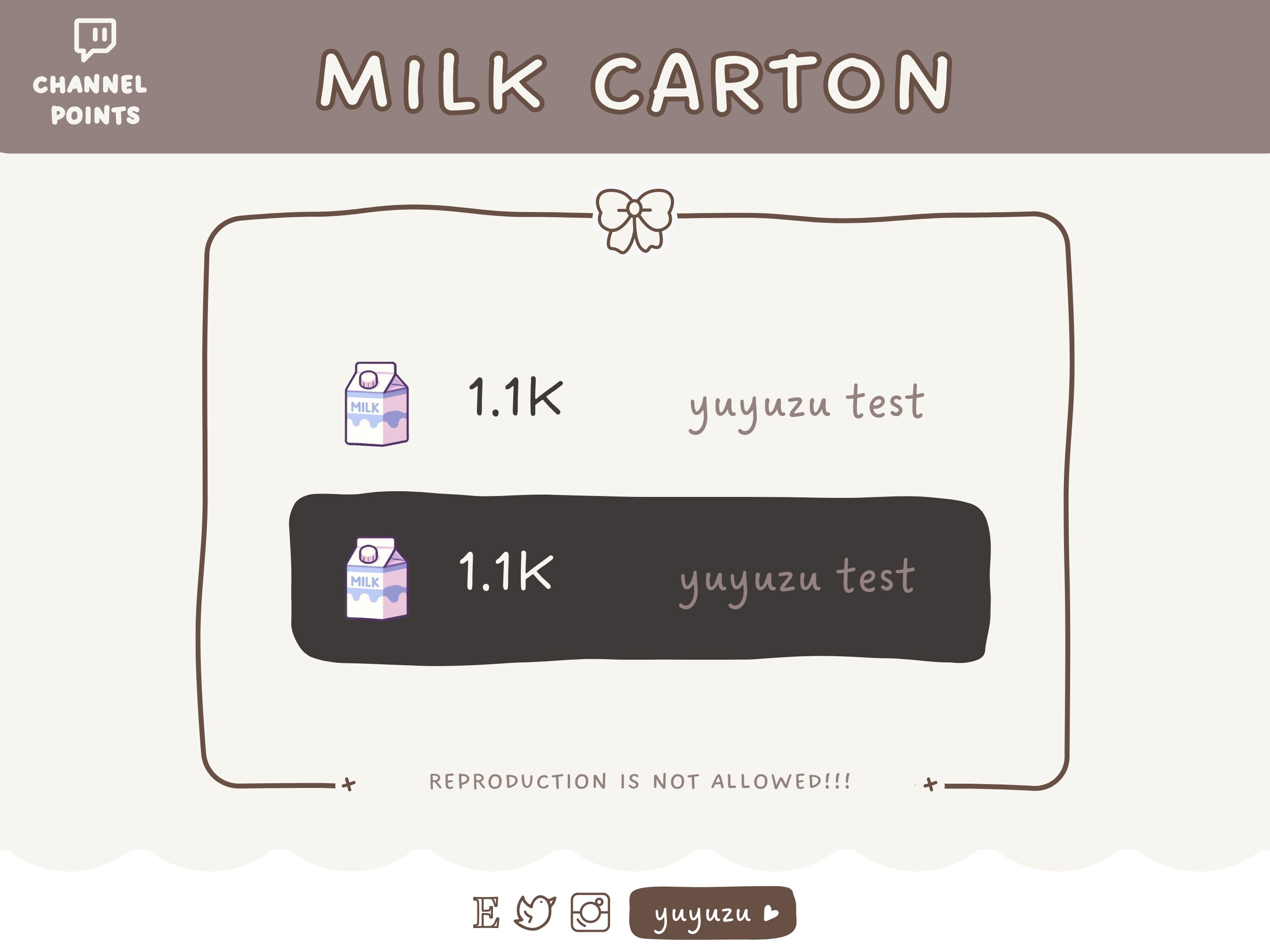 Milk Carton Emote Channel Points Twitch, Youtube, Discord Cute, Kawaii ...