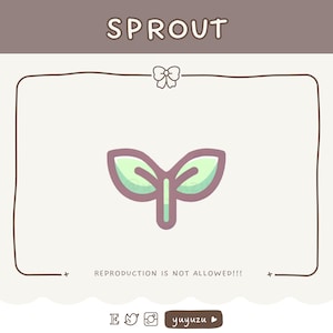 Sprout | Emote | Channel Points | Twitch, Youtube, Discord | Cute ...