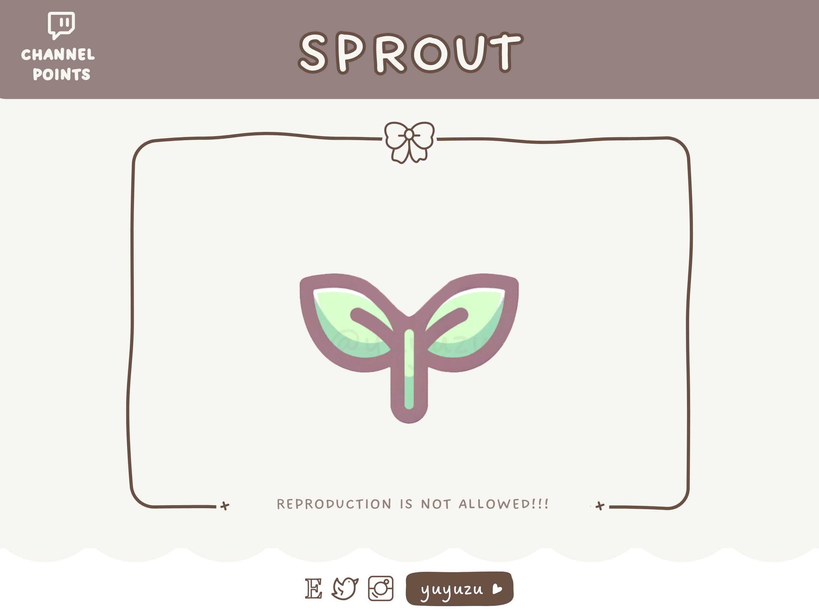 Sprout | Emote | Channel Points | Twitch, Youtube, Discord | Cute ...