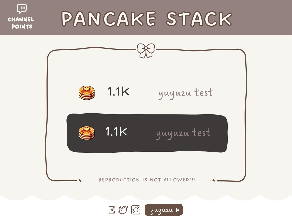 Pancake Stack Emote | Channel Points | Twitch, Youtube, Discord | Cute ...