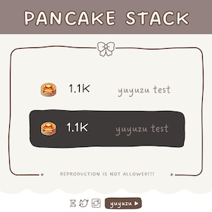 Pancake Stack Emote | Channel Points | Twitch, Youtube, Discord | Cute ...