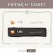 French Toast Emote | Channel Points | Twitch, Youtube, Discord | Cute ...
