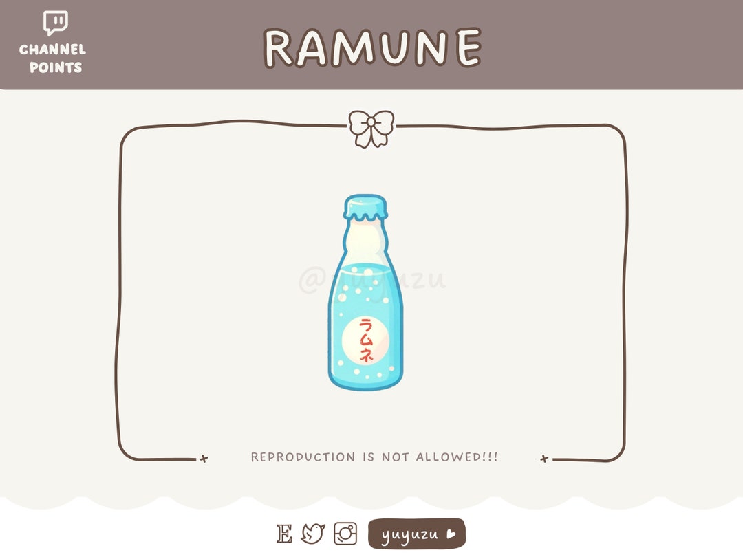 Ramune | Emote | Channel Points | Twitch, Youtube, Discord | Cute ...