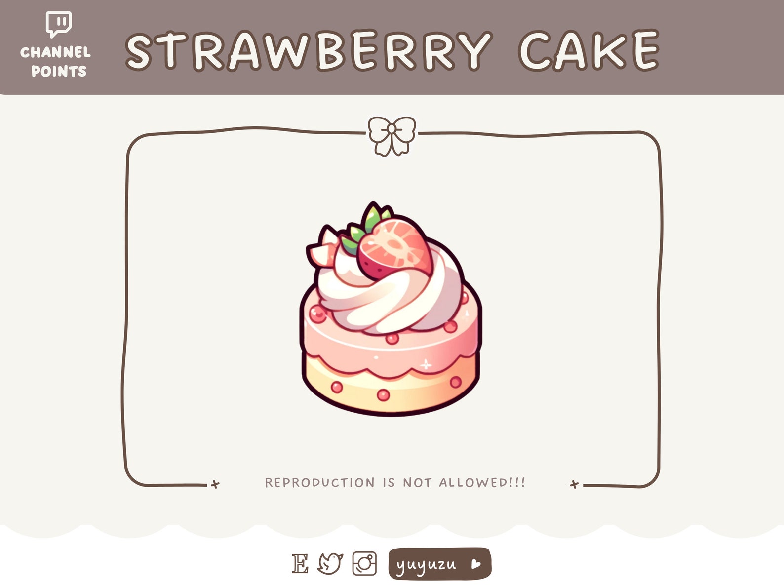 Strawberry Shortcake Emote | Channel Points | Twitch, Youtube, Discord ...