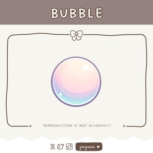 Bubble | Emote | Channel Points | Twitch, Youtube, Discord | Cute ...