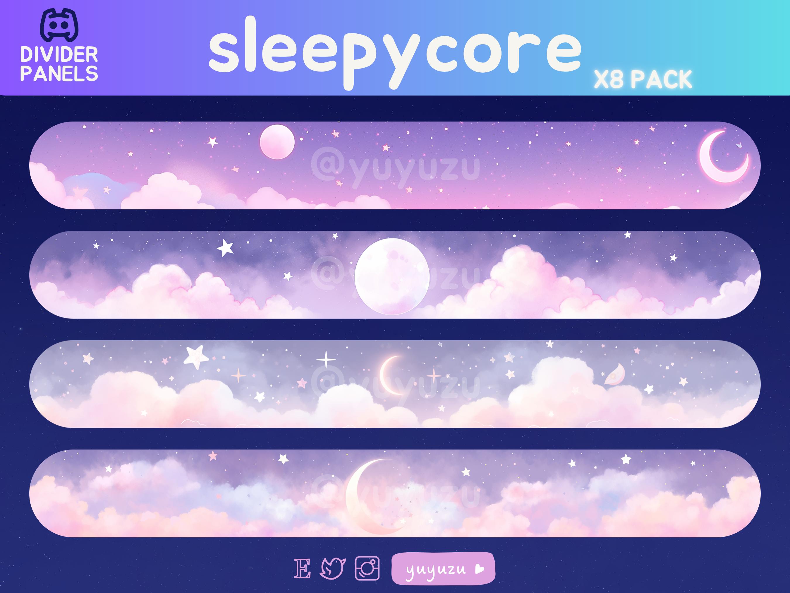 Dividers for Discord | Sleepycore Theme | Aesthetic | Cute | Discord ...