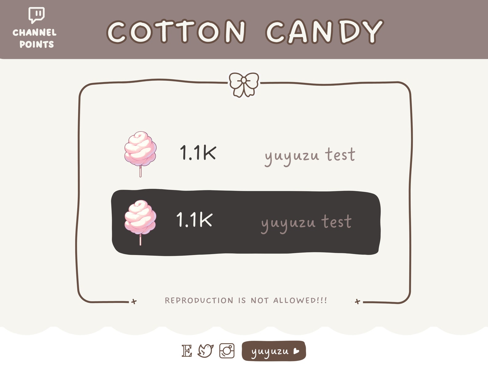 Cotton Candy Emote | Channel Points | Twitch, Youtube, Discord | Cute ...