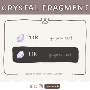 Crystal Fragment | Emote | Channel Points | Twitch, Youtube, Discord ...