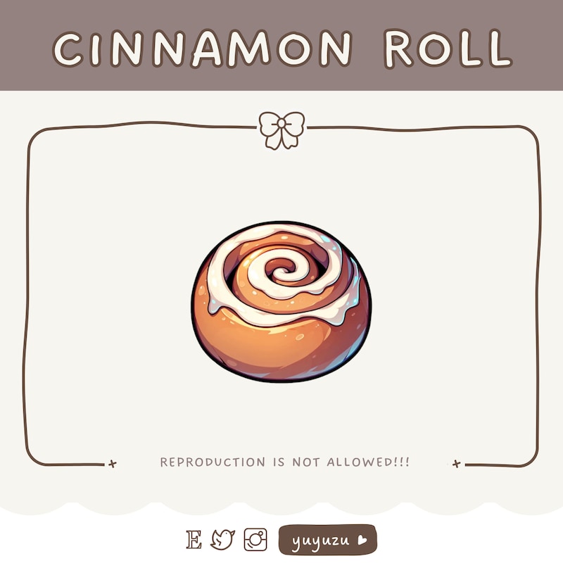 Cinnamon Roll Emotes - Etsy