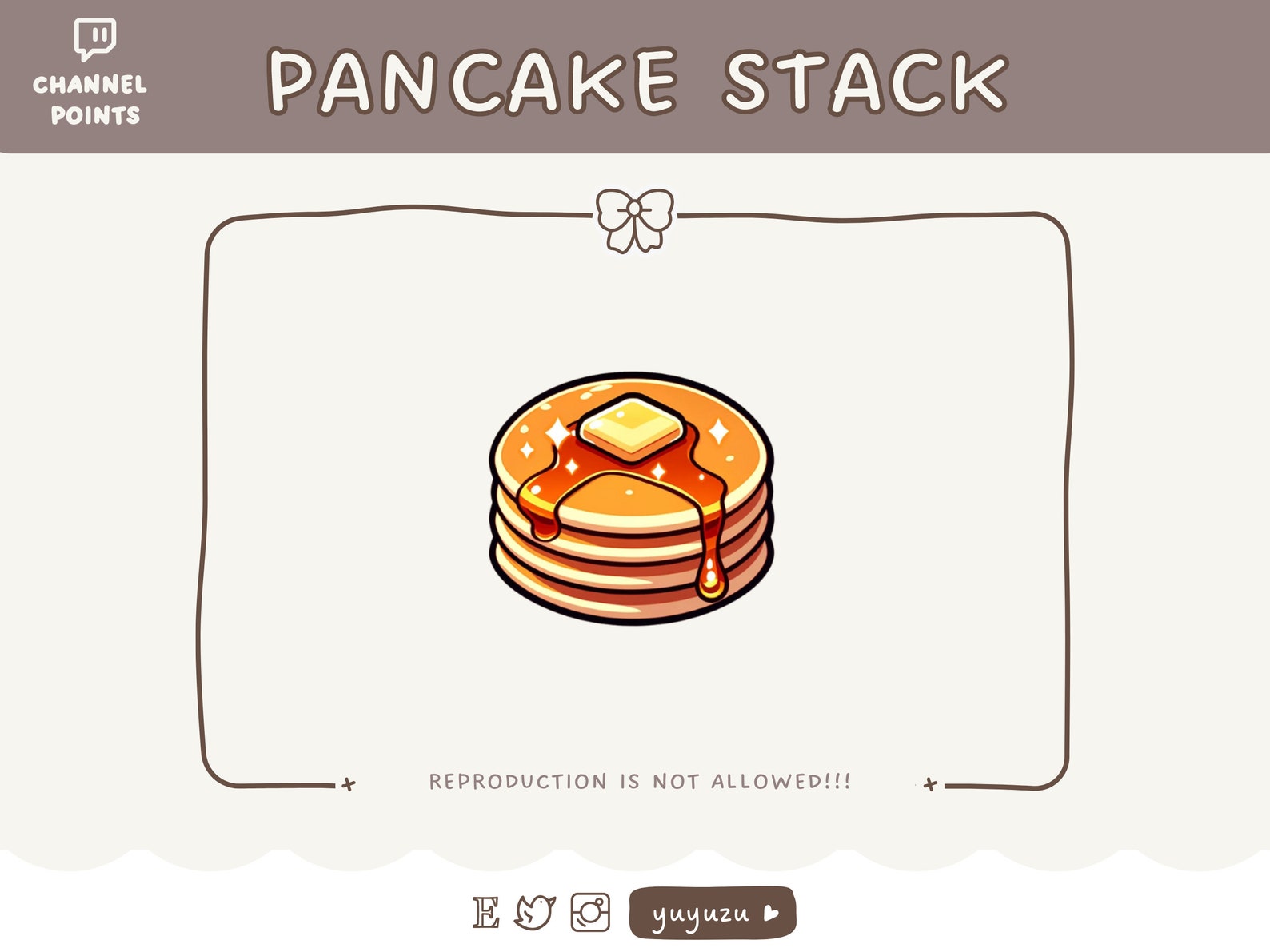 Pancake Stack Emote | Channel Points | Twitch, Youtube, Discord | Cute ...