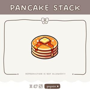 Pancake Stack Emote | Channel Points | Twitch, Youtube, Discord | Cute ...
