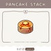 Pancake Stack Emote | Channel Points | Twitch, Youtube, Discord | Cute ...