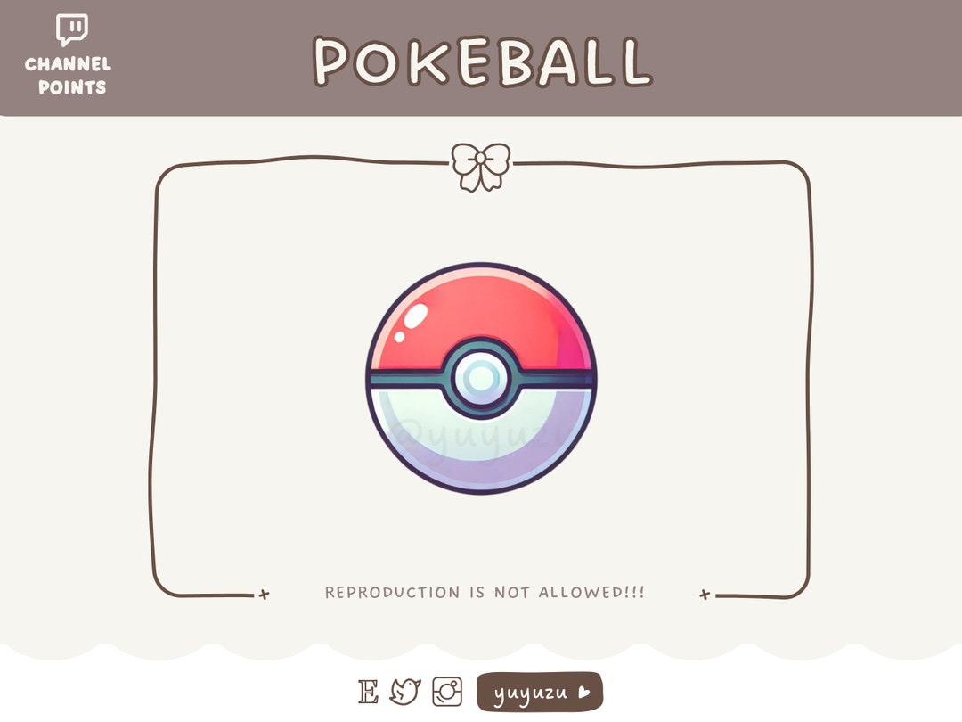 Pokeball | Emote | Channel Points | Twitch, Youtube, Discord | Cute ...