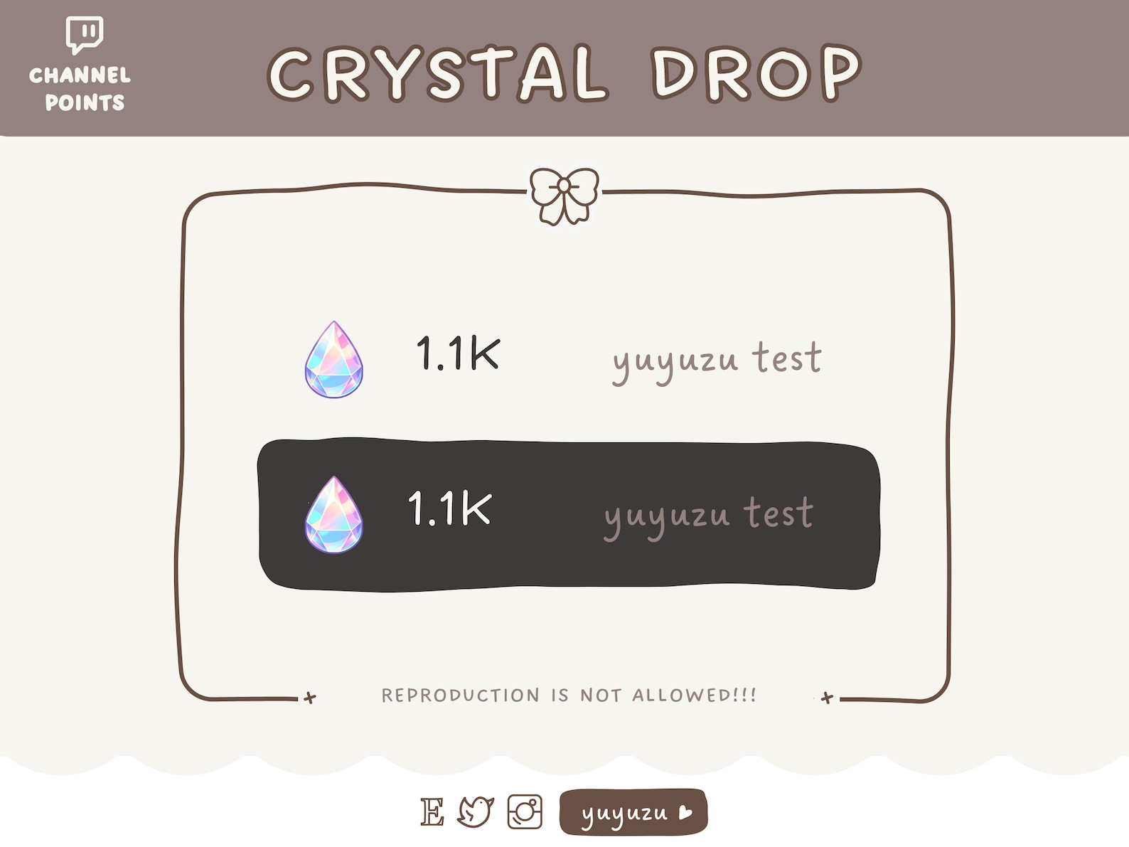 Crystal Drop | Emote | Channel Points | Twitch, Youtube, Discord | Cute ...