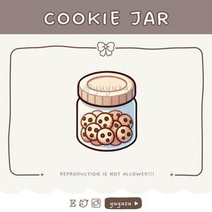 Cookie Jar Emote | Channel Points | Twitch, Youtube, Discord | Cute ...