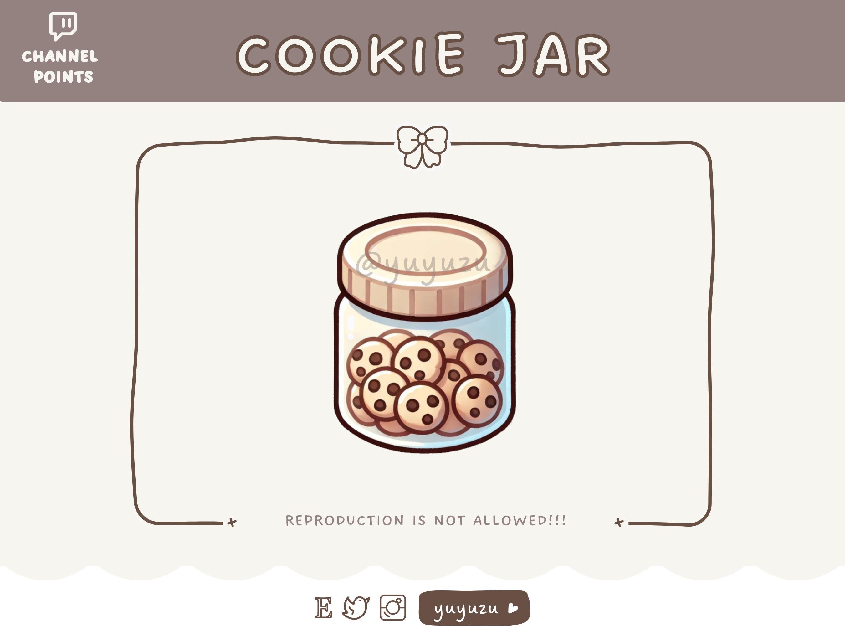 Cookie Jar Emote | Channel Points | Twitch, Youtube, Discord | Cute ...
