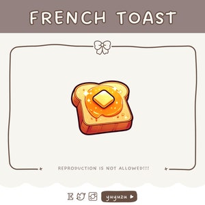 French Toast Emote | Channel Points | Twitch, Youtube, Discord | Cute ...