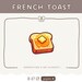 French Toast Emote | Channel Points | Twitch, Youtube, Discord | Cute ...