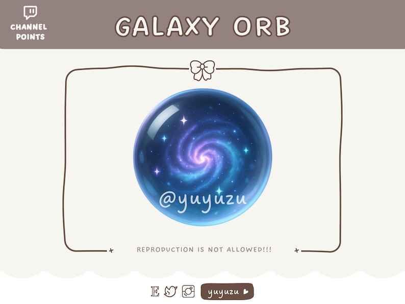 Galaxy Orb Coin | Emote | Channel Points | Twitch, Youtube, Discord ...