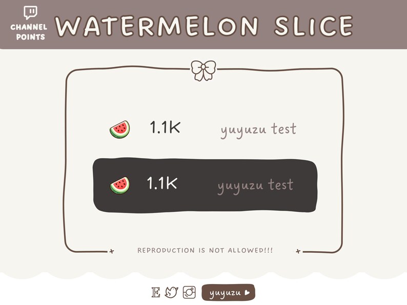 Watermelon Slice Emote | Channel Points | Twitch, Youtube, Discord ...