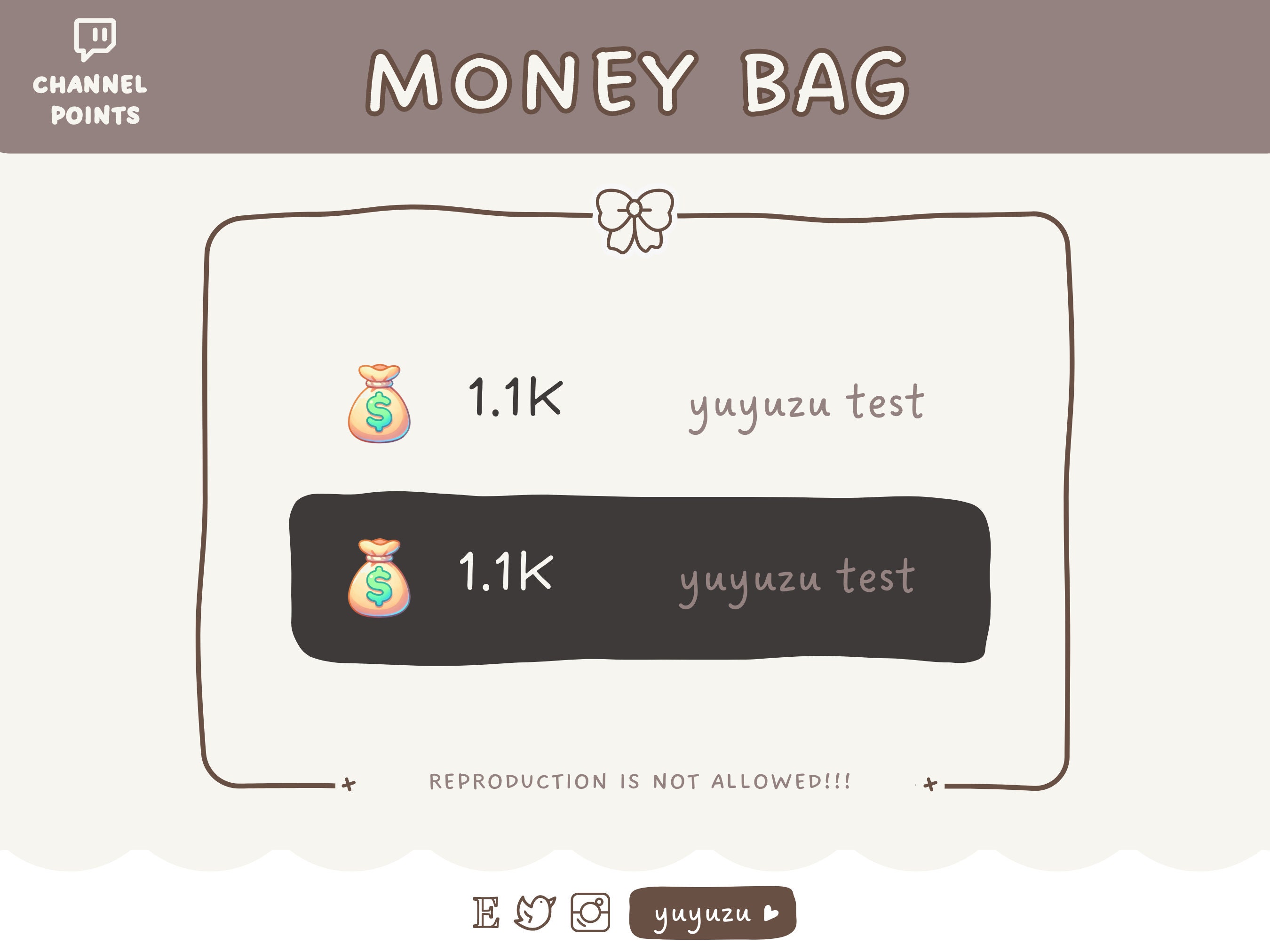 Money Bag | Emote | Channel Points | Twitch, Youtube, Discord | Cute ...