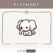 Elephant Emote | Channel Points | Twitch, Youtube, Discord | Cute ...