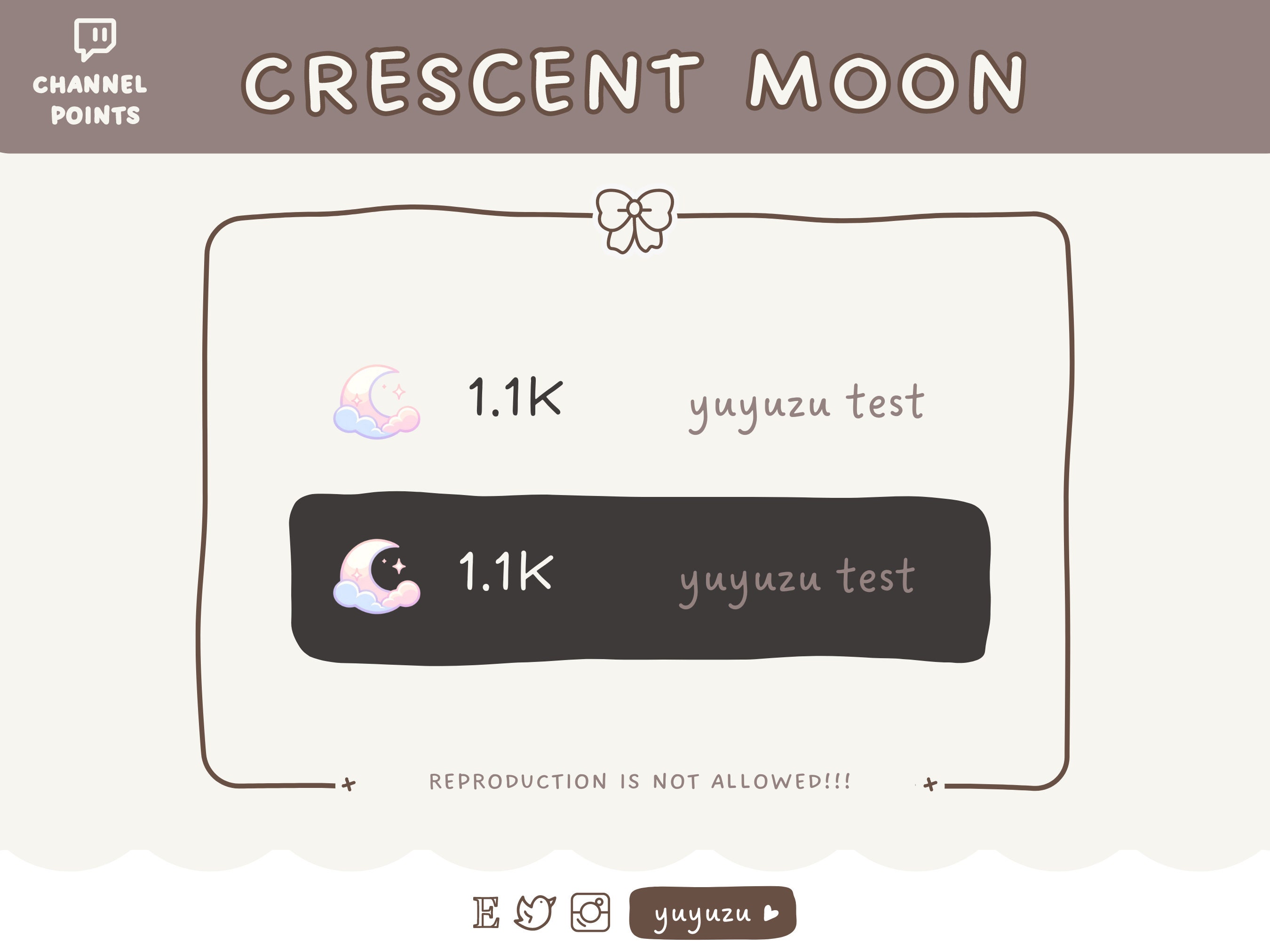 Crescent Moon | Emote | Channel Points | Twitch, Youtube, Discord ...