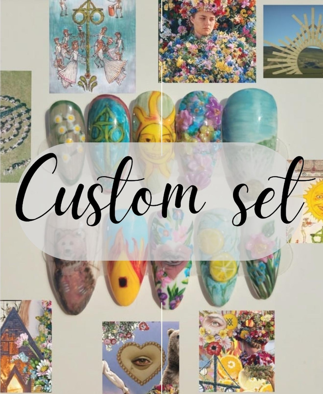 Custom Nail Set (message Before Purchasing) - Etsy