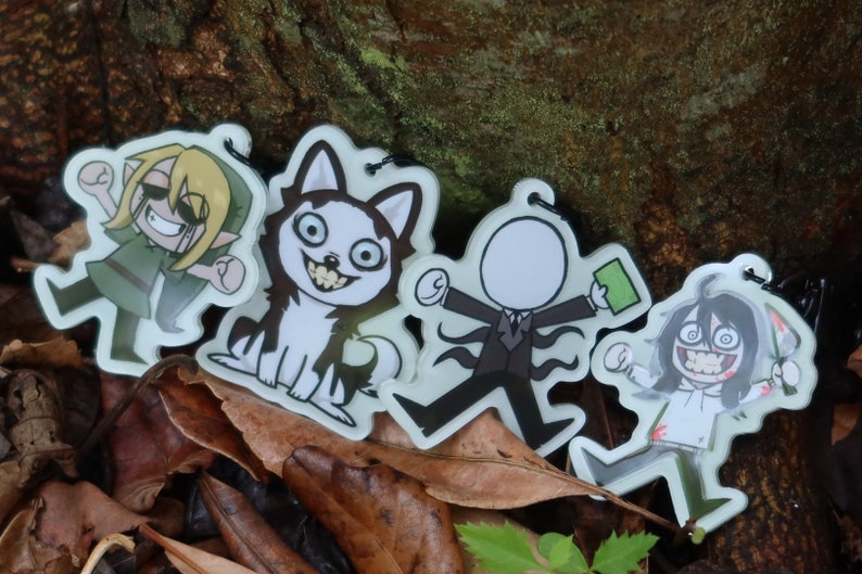 Creepypasta GLOW Jeff the Killer Ben Drowned Slenderman Smiledog GITD ...