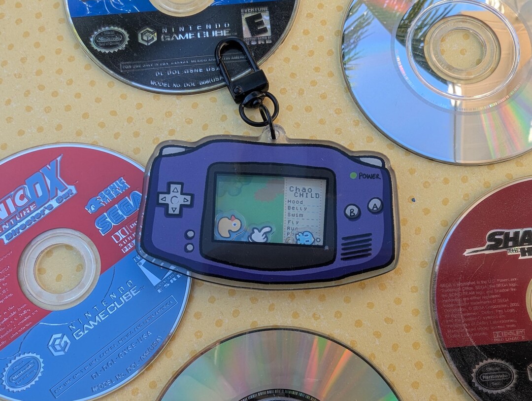 Gameboy Advance Shaker Charm! Sonic Advance - Tiny Chao Garden - Etsy