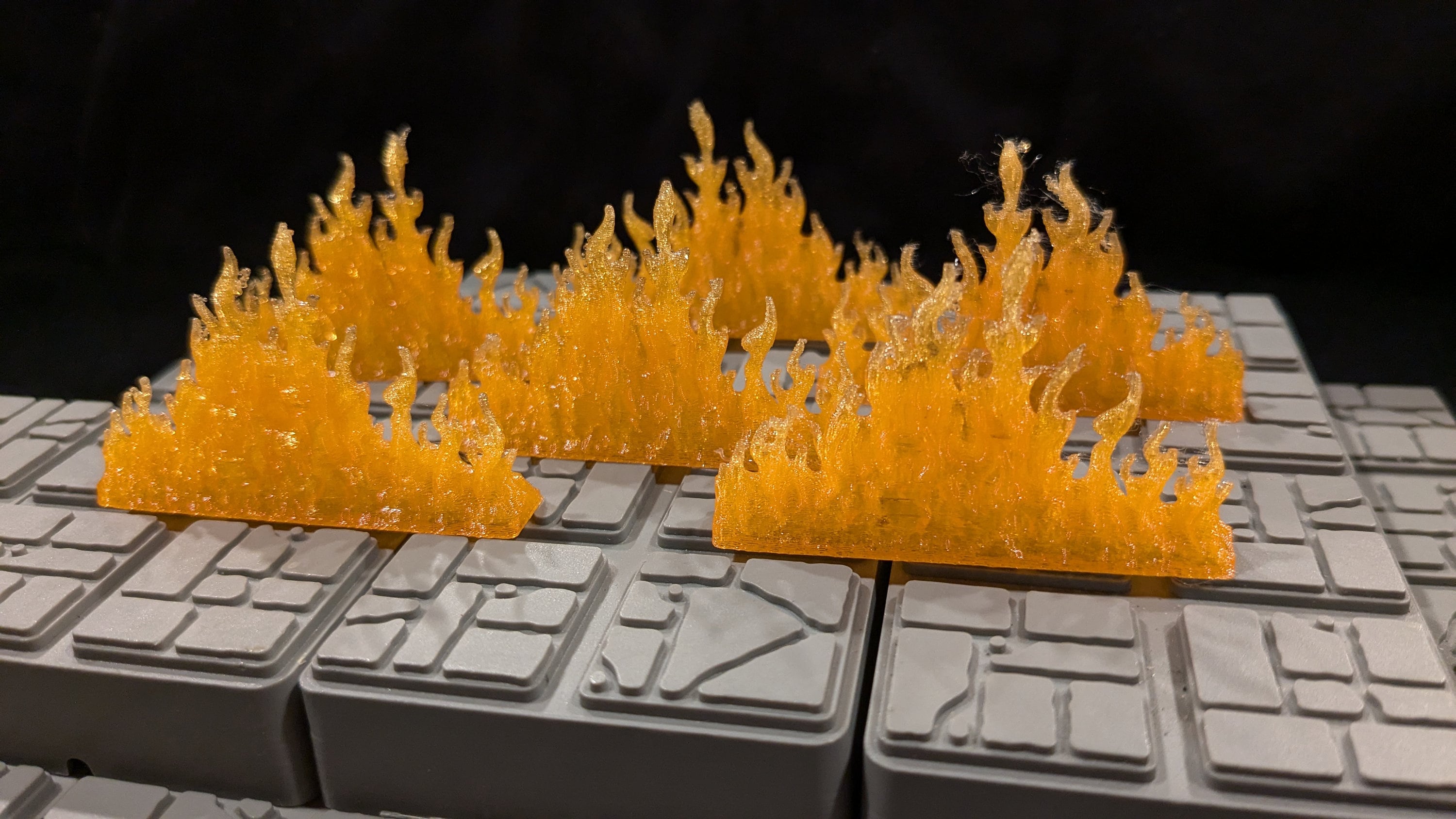 Wall of Fire, Translucent Scatter Terrain - Etsy