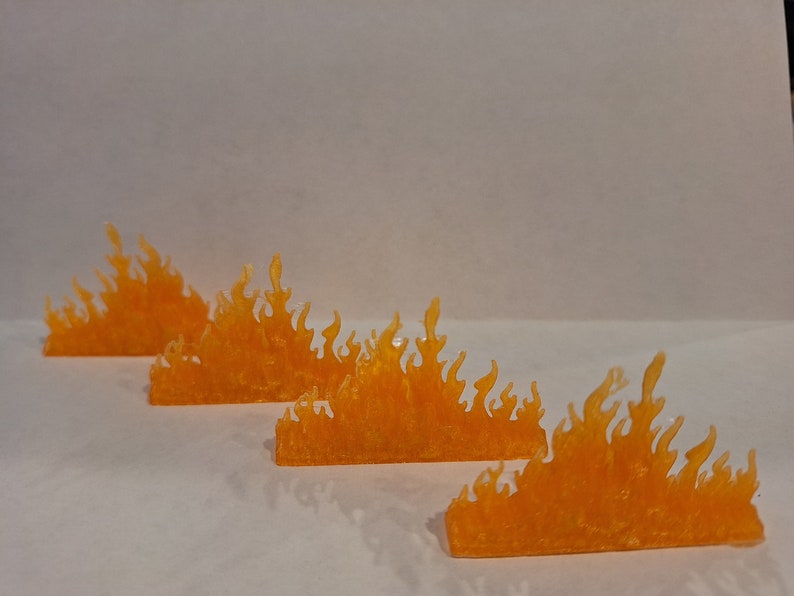 Wall of Fire, Translucent Scatter Terrain - Etsy