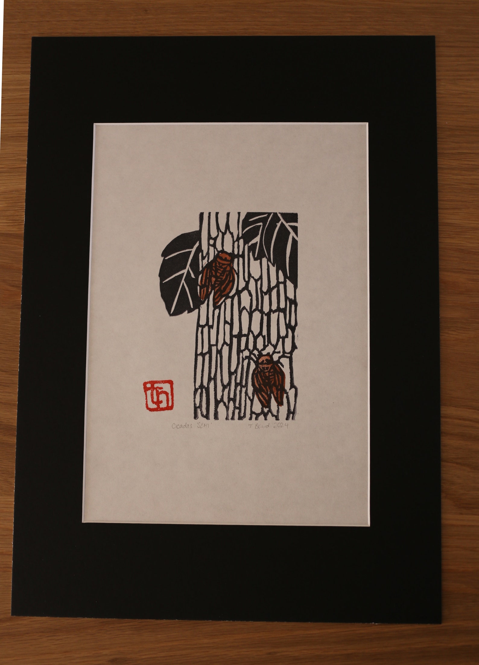 CICADAS 'SEMI' Original Block Print Artwork - Etsy