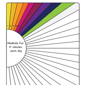 Sunny Habit Tracker Printable | Radial Mood Tracking | Simple and Fun ...