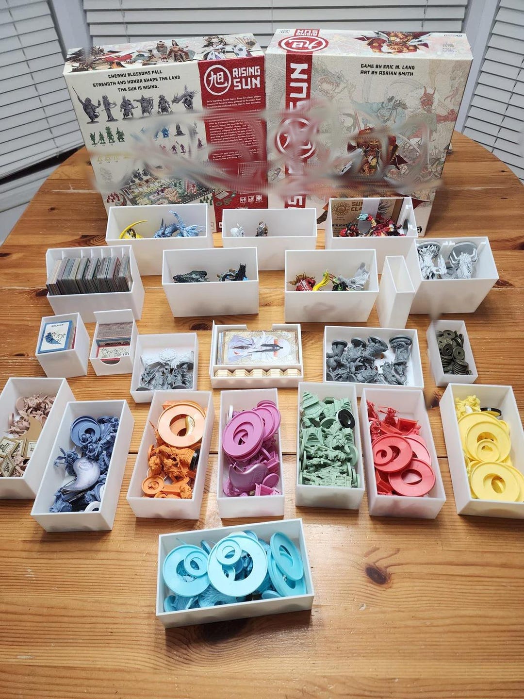 Rising Sun Board Game Insert - 3D Printed Organizer for All-in Pledge ...