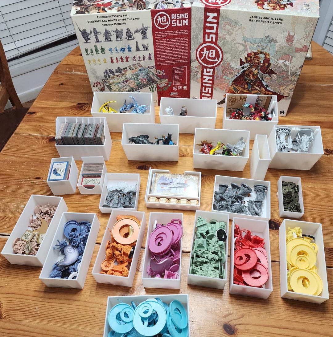 Unofficial Rising Sun Kickstarter All-in 3d Printable Insert. Game Not ...