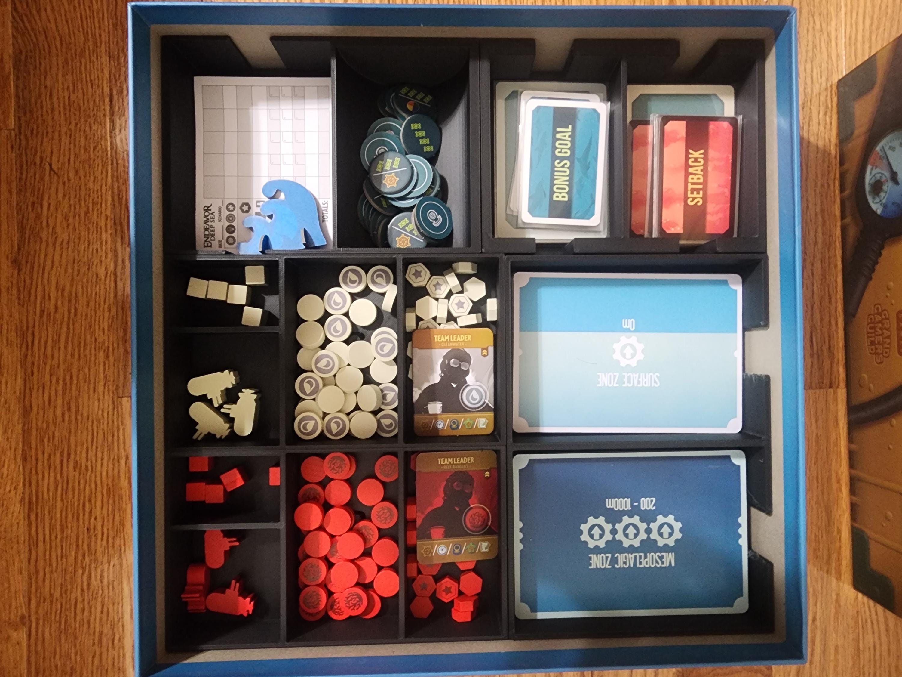Endeavor Deep Sea Board Game Insert STL File – 3D Print, Sleeved Cards ...