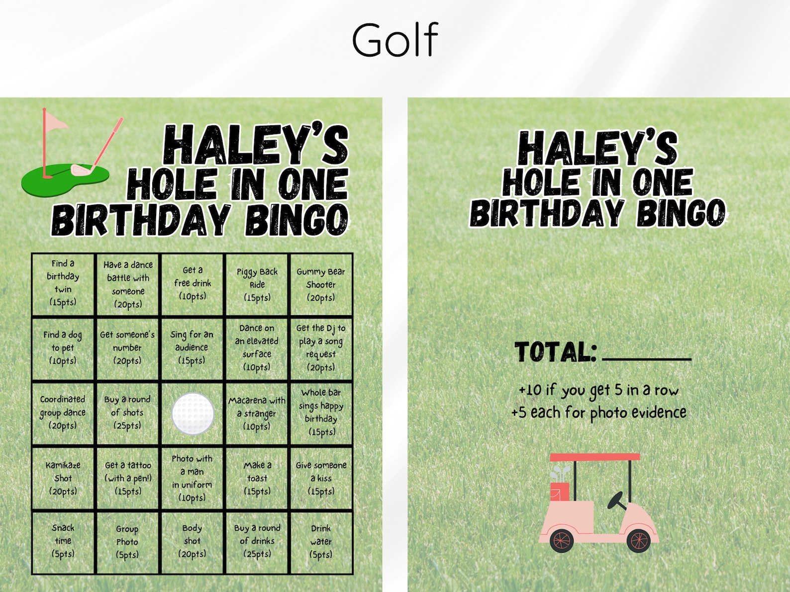 Birthday Bar Crawl Bingo Cards: Edit and Download! - Etsy