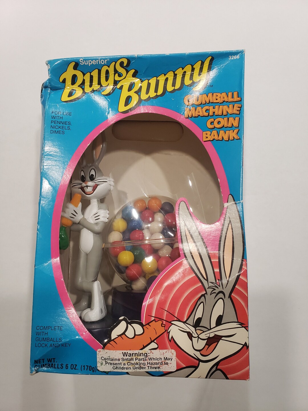 Vintage 1989 Bugs Bunny Gumball Machine - Never Removed From Package - Etsy