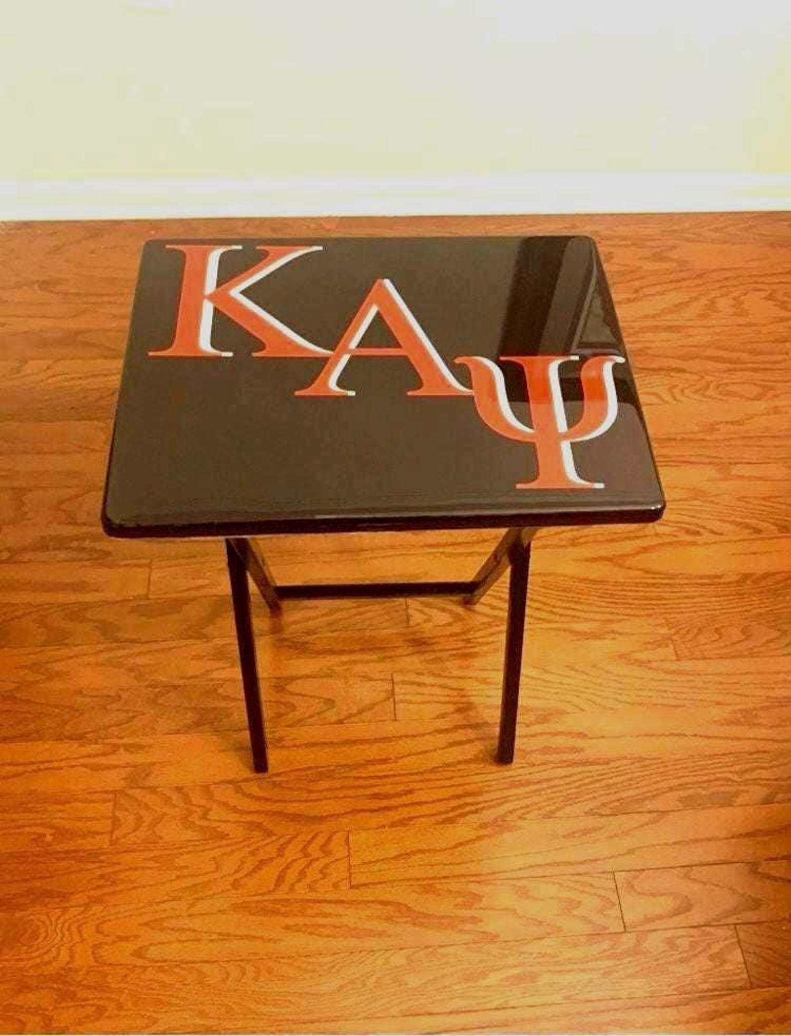Custom Tv Tray Table, Sports Tv Table, Epoxy Tv Tray Table, Greek Tv ...