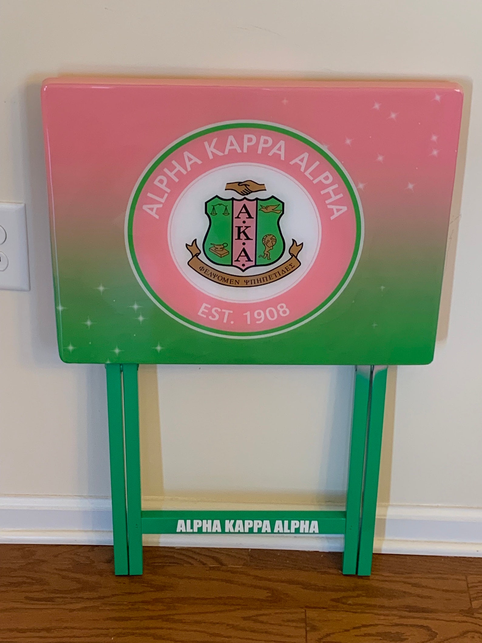 Custom Tv Tray Table, Sports Tv Table, Epoxy Tv Tray Table, Greek Tv ...