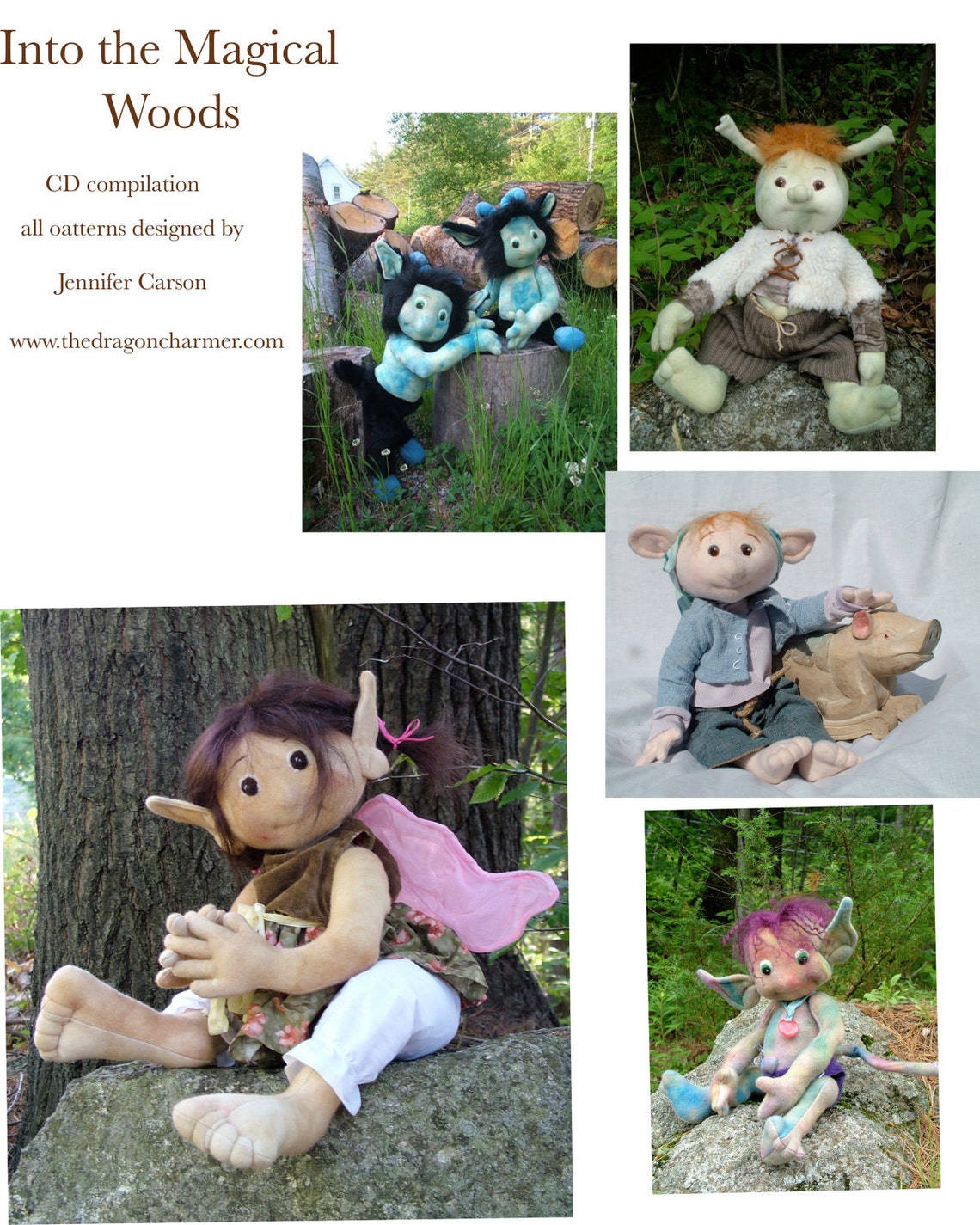 Collection of Faerie Creatures Sewing Patterns Plus a New - Etsy