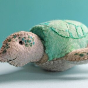 Swirly Turtle, a Hand Sewn Turtle From Felt, Waldorf Style, PDF ...