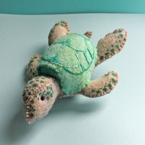 Swirly Turtle, a Hand Sewn Turtle From Felt, Waldorf Style, PDF ...