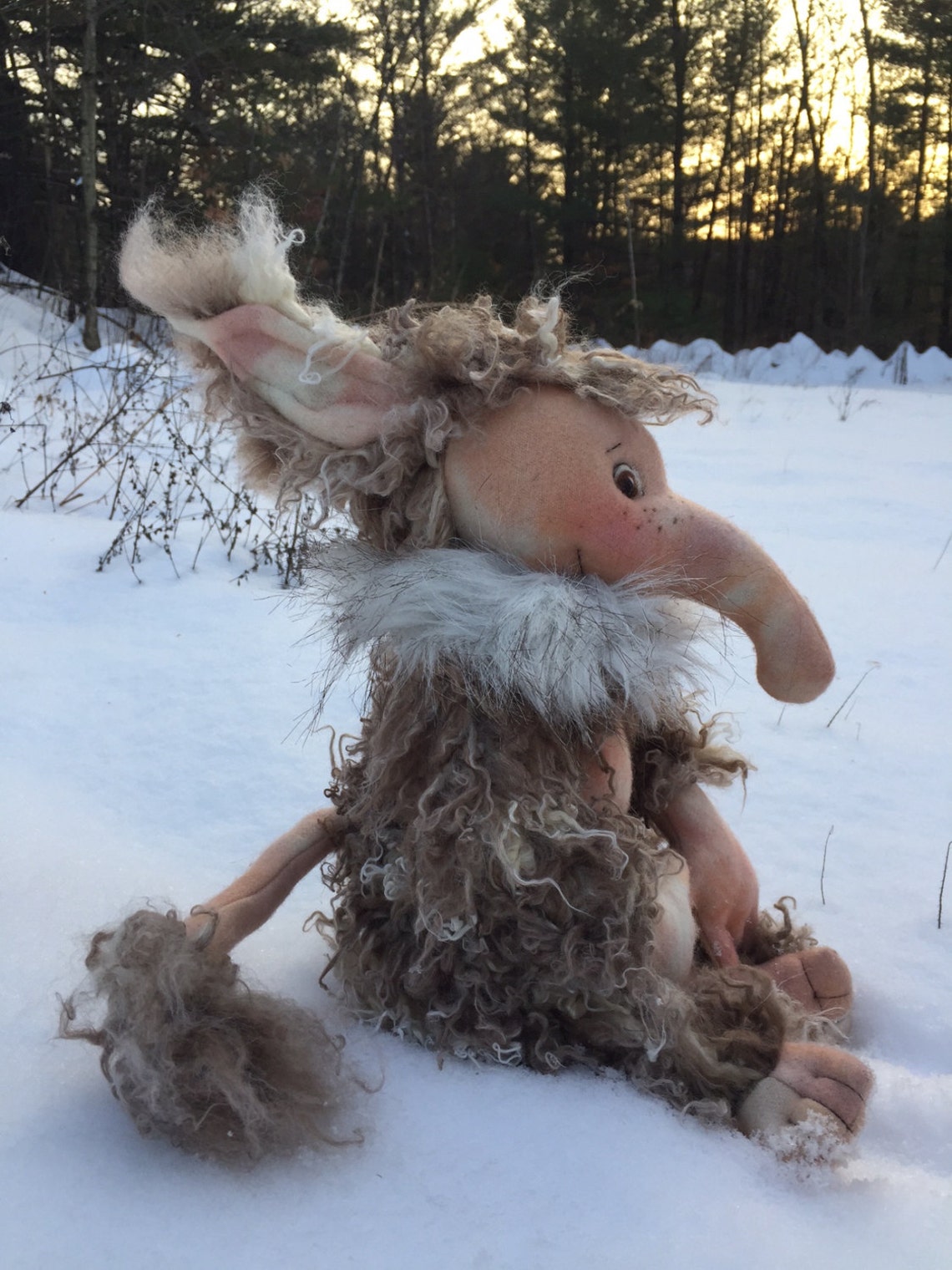 Nori, a Hairy, Scandinavian Troll, Sewing Pattern Download, PDF - Etsy