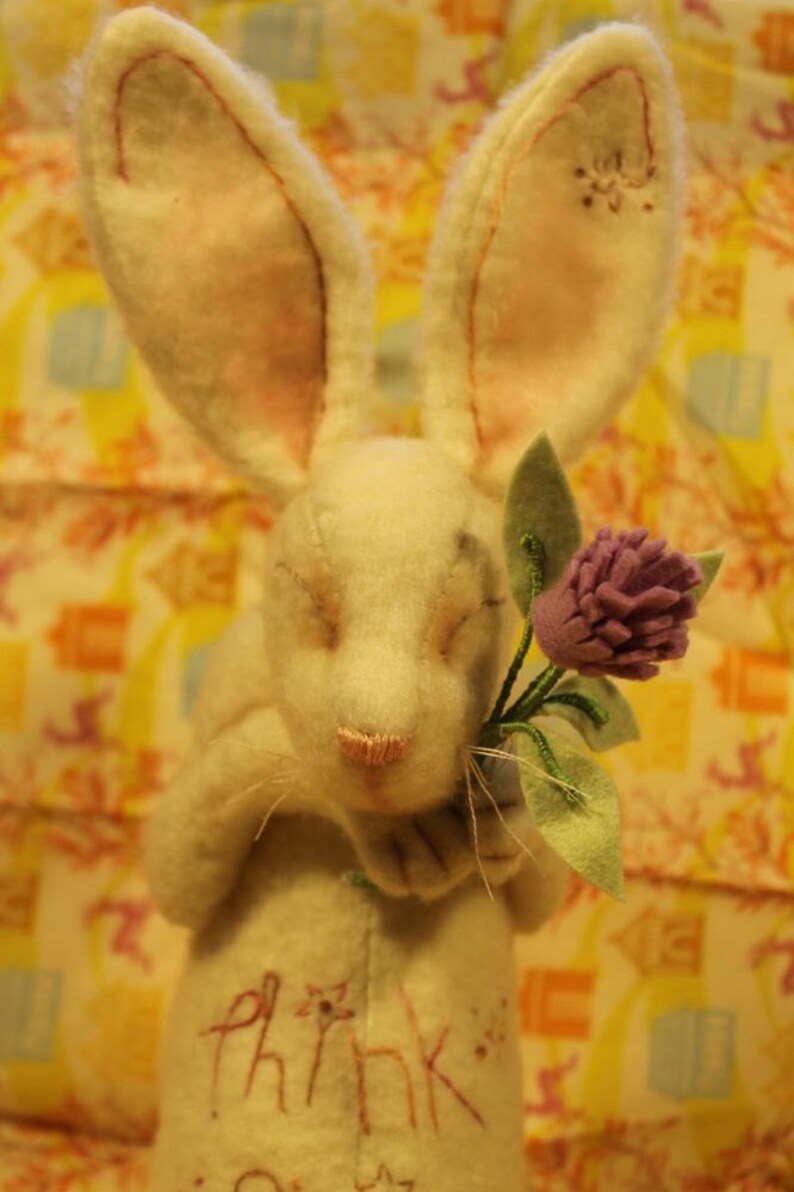 Think Spring Felt Bunny PDF Sewing Pattern Easy - Etsy