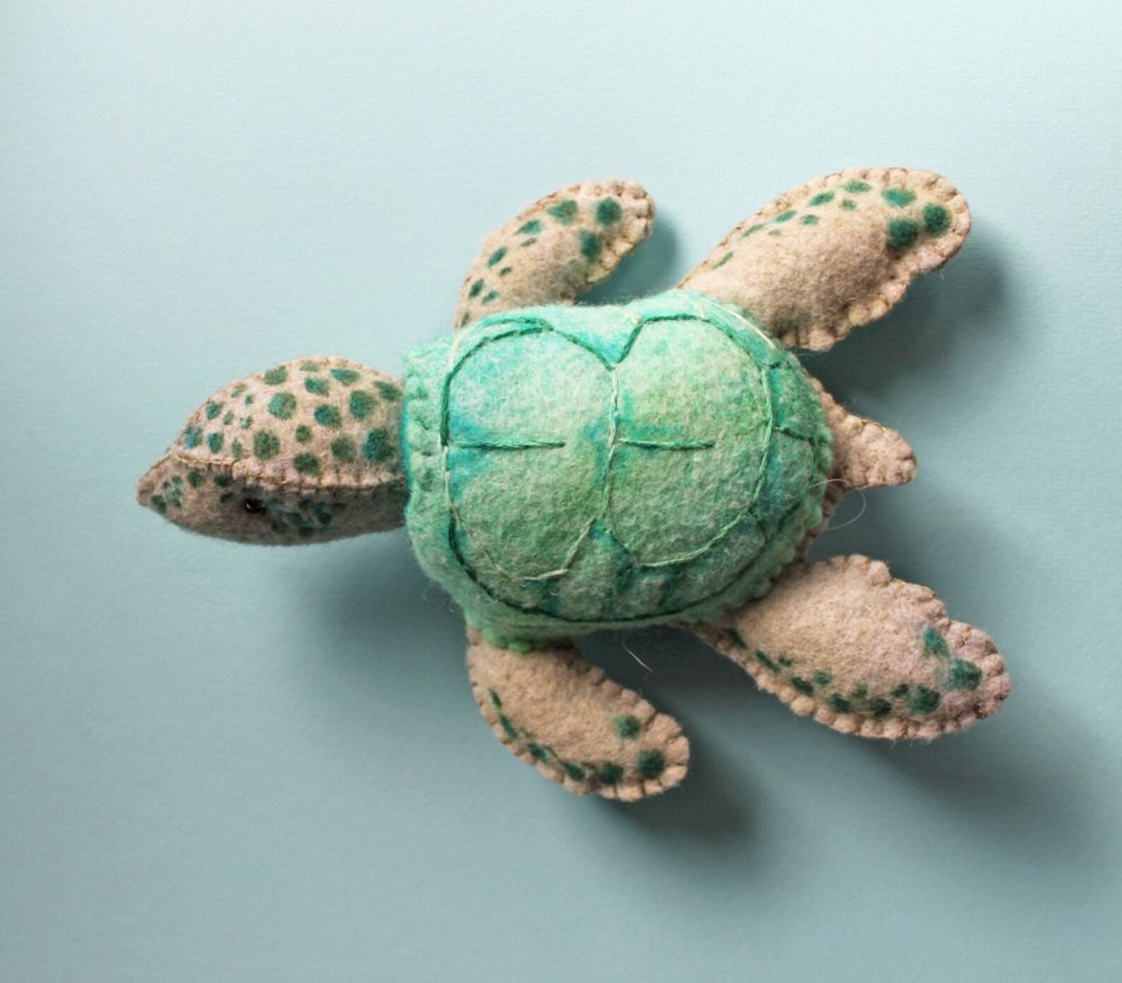Swirly Turtle a Hand Sewn Turtle From Felt Waldorf Style - Etsy
