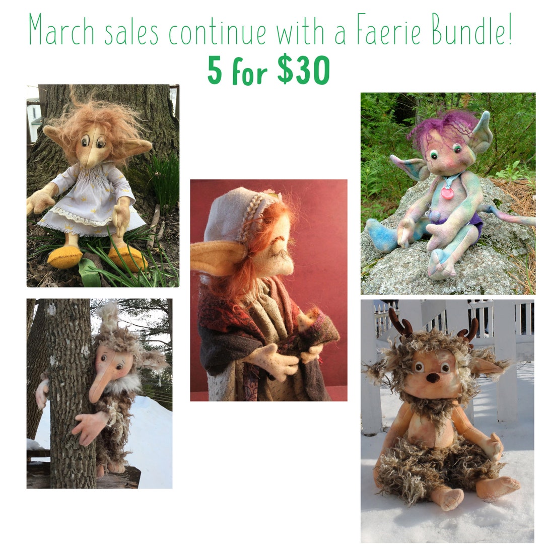 5 Digital Download Faerie Sewing Patterns, March Special - Etsy